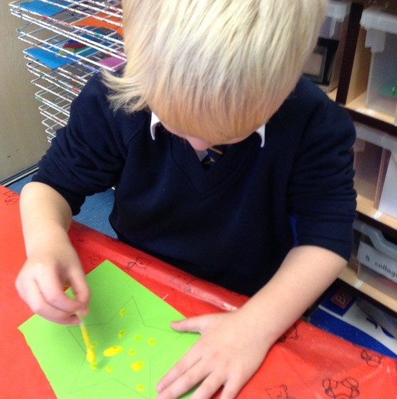 Space pointillism - St. Mary's RC Primary and Nursery School